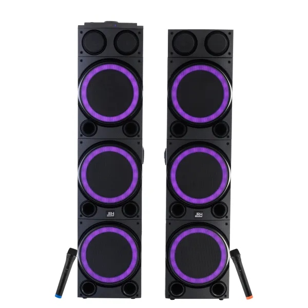 Cumpara Set boxe active 3321 Jrh 2 microphone wireless cel mai puternic ...